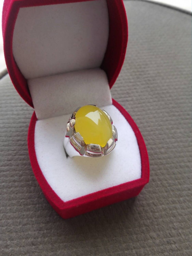 Mens Real Agate / Aqeeq ring Sterling Silver 925 Unheated | Etsy