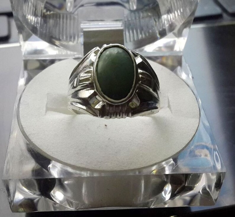 Real Old Sabza of Size 12 (resizable) Ring Stone Totally Handmade ...