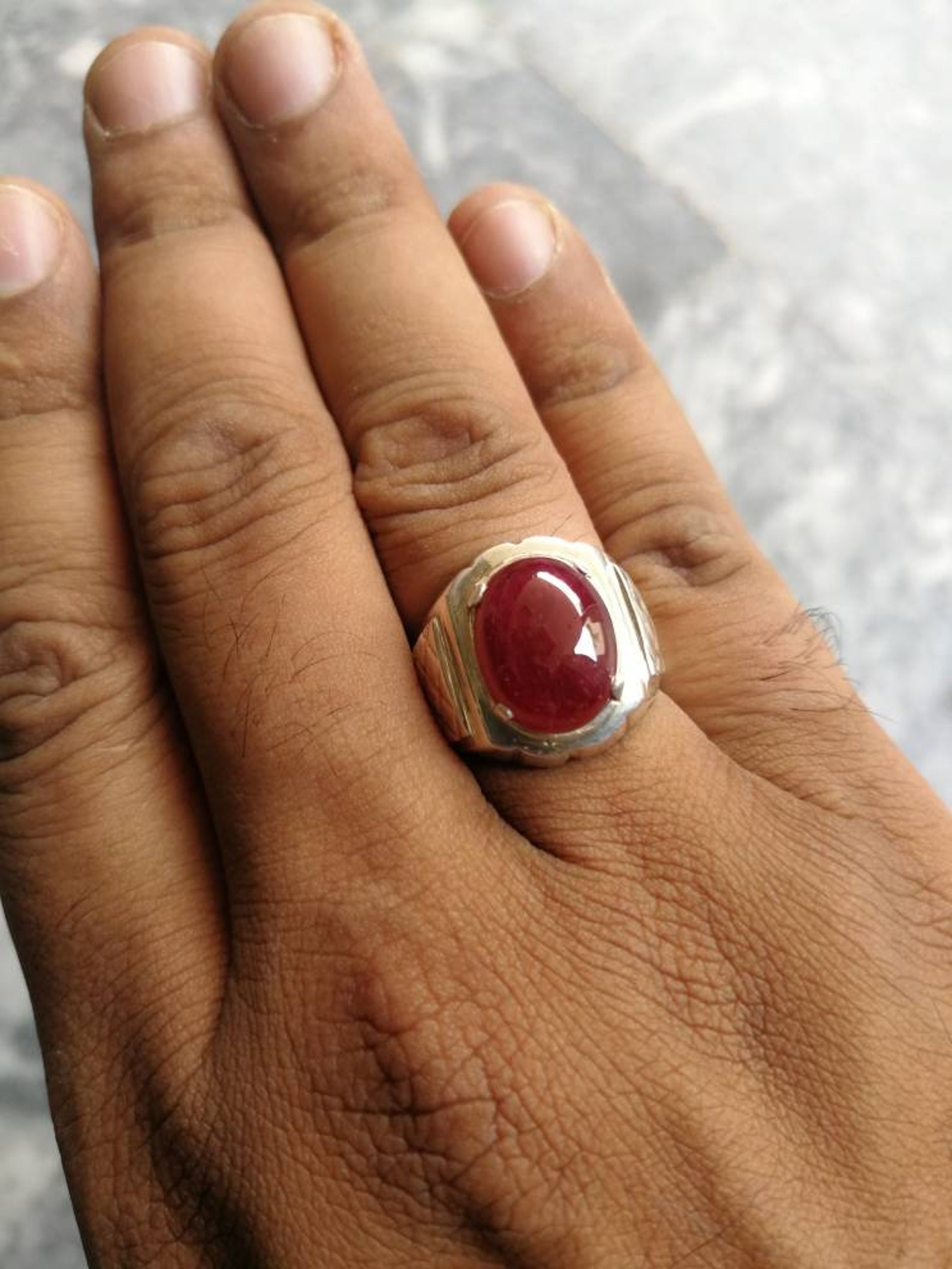 Natural Ruby Red Pigeon Blood From Burma Burmese Mens Ring - Etsy
