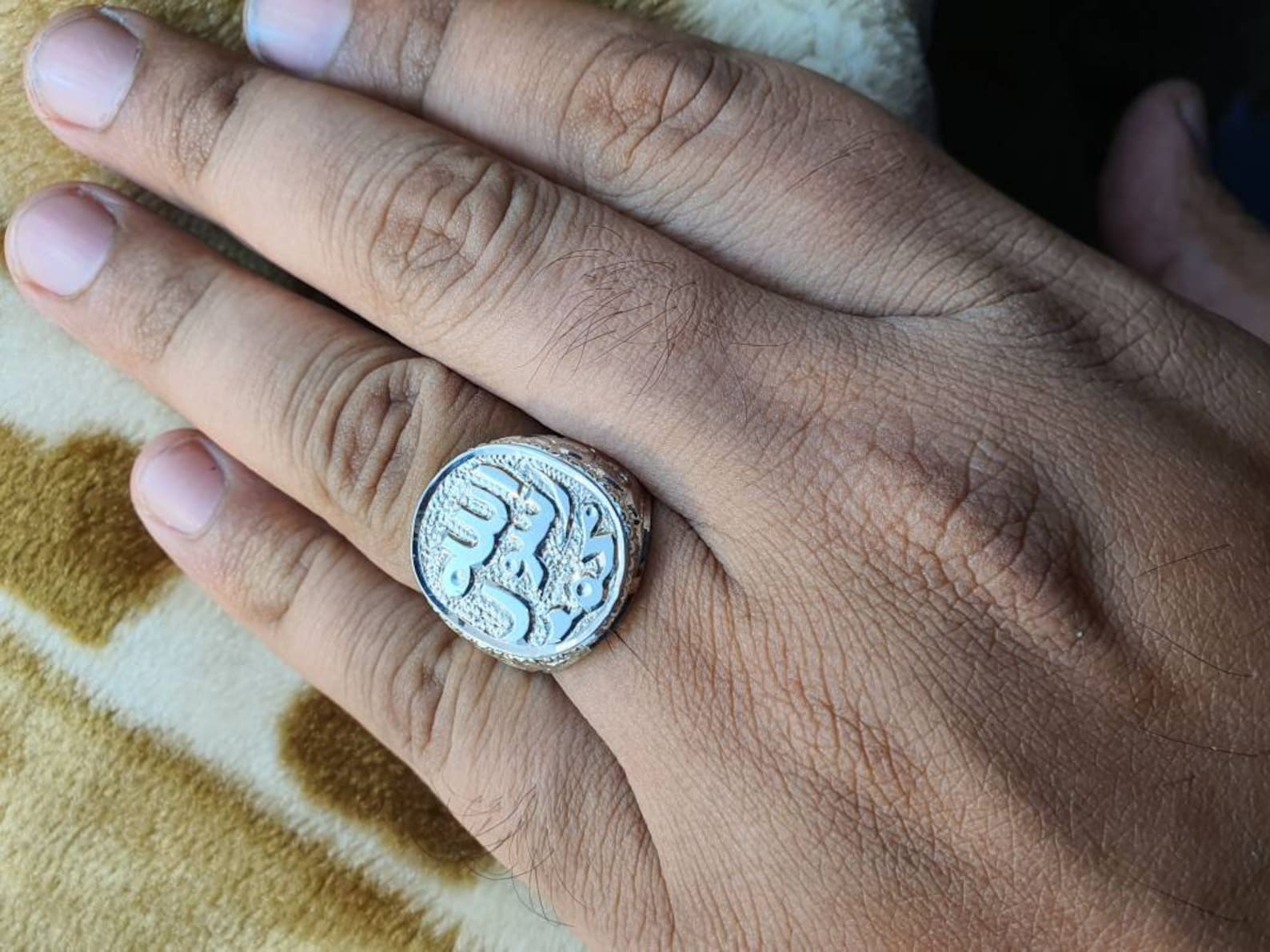 Seal of the Prophet Mohammad Ring SAWW Ring Allah Rasool | Etsy