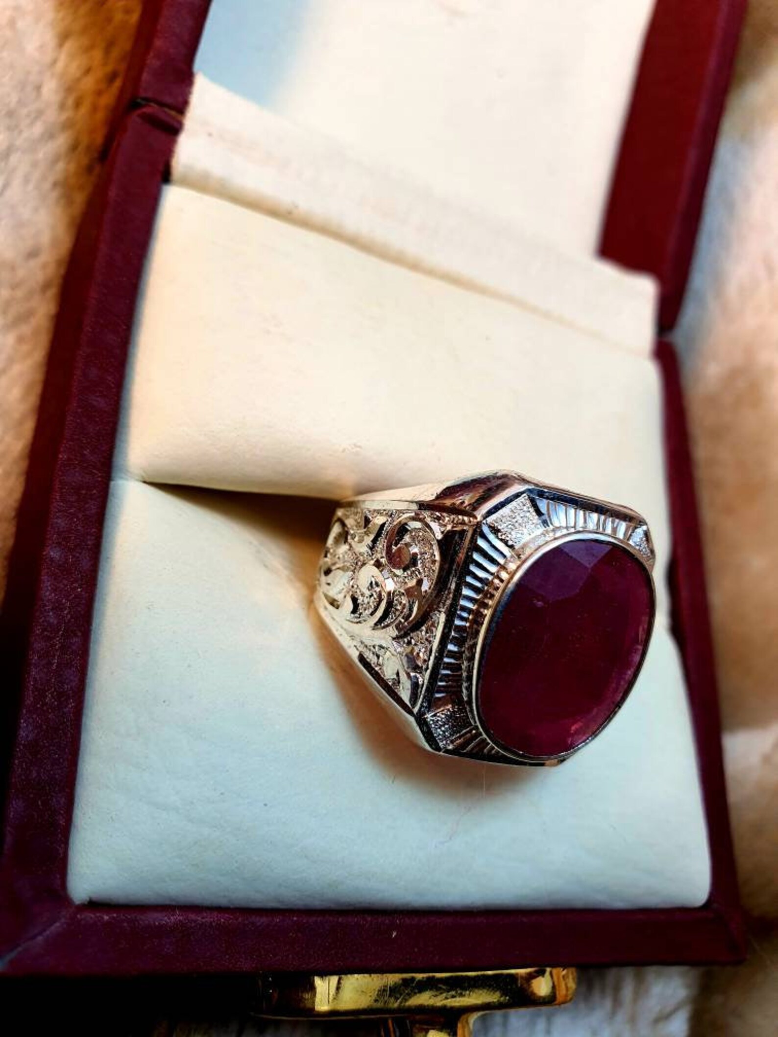 Natural African Ruby Ring Red Pigeon Blood | Etsy