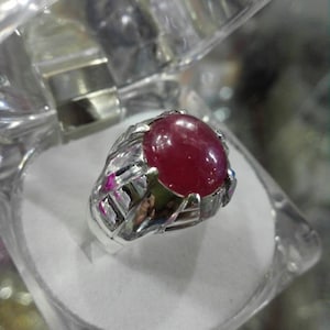 Natural Ruby Ring Red Pigeon Blood Unheated Afghan Real Fine Silver for ...