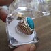 Feroza Ring Real Turquoise Unheated Original Dark Color - Etsy