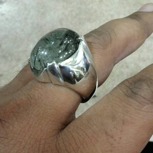 Muh E Najaf Ring 925 Sterling Silver Huge Stone - Etsy