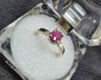 Natural Unheated Untreated Ruby Ring - Etsy