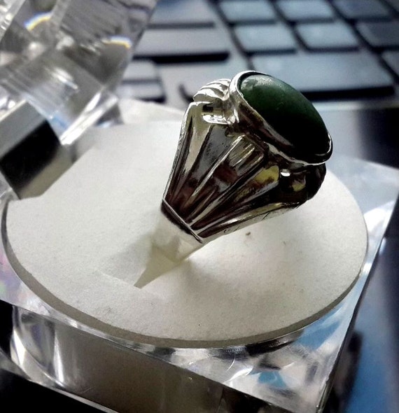 Real Old Sabza of Size 12 resizable Ring Stone Totally | Etsy