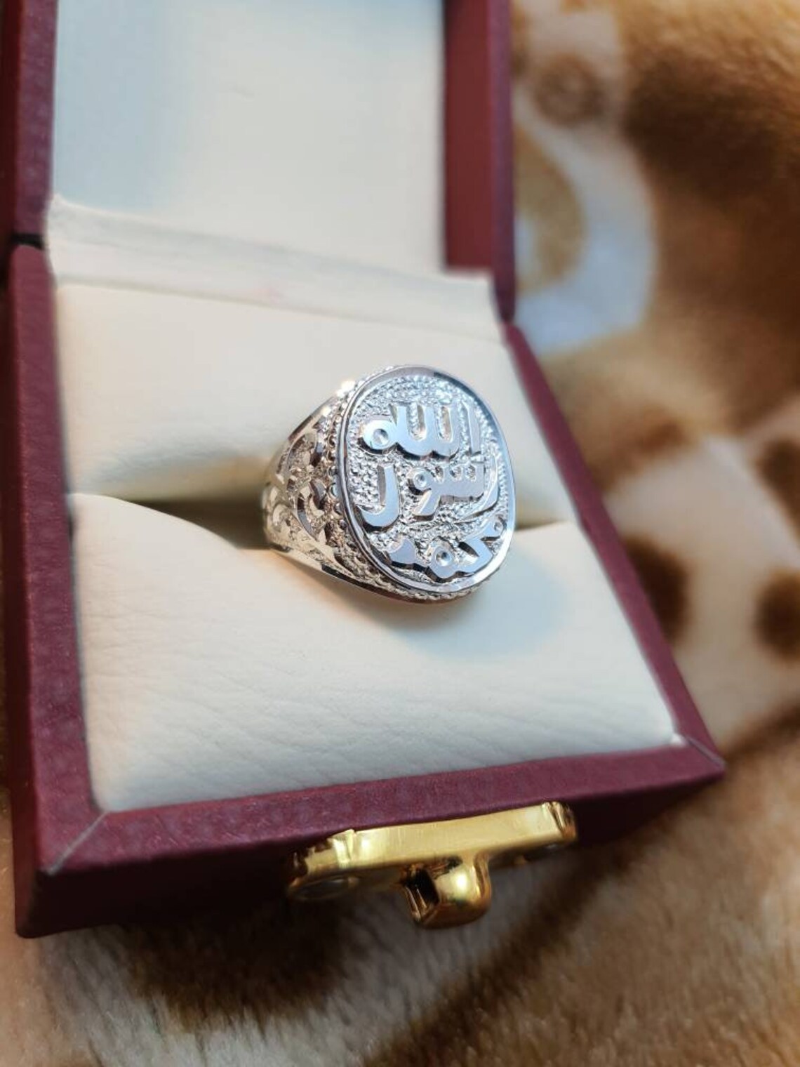 Seal of the Prophet Mohammad Ring SAWW Ring Allah Rasool - Etsy