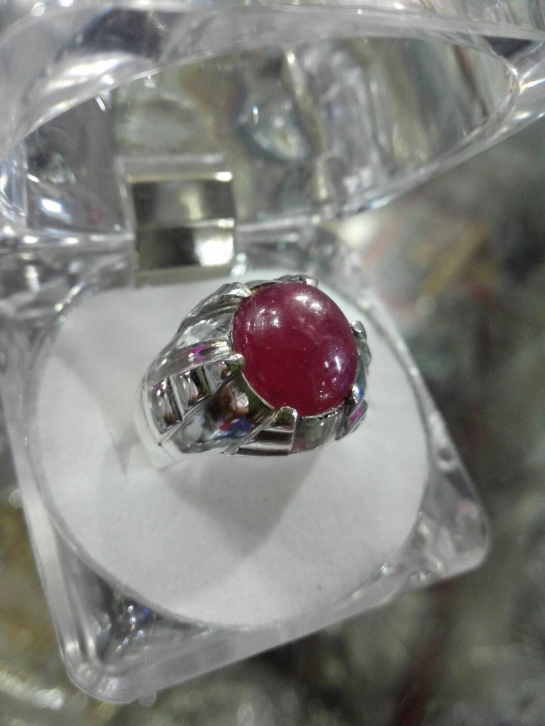 Natural Ruby Ring Red Pigeon Blood Unheated Afghan Real Fine Silver for ...