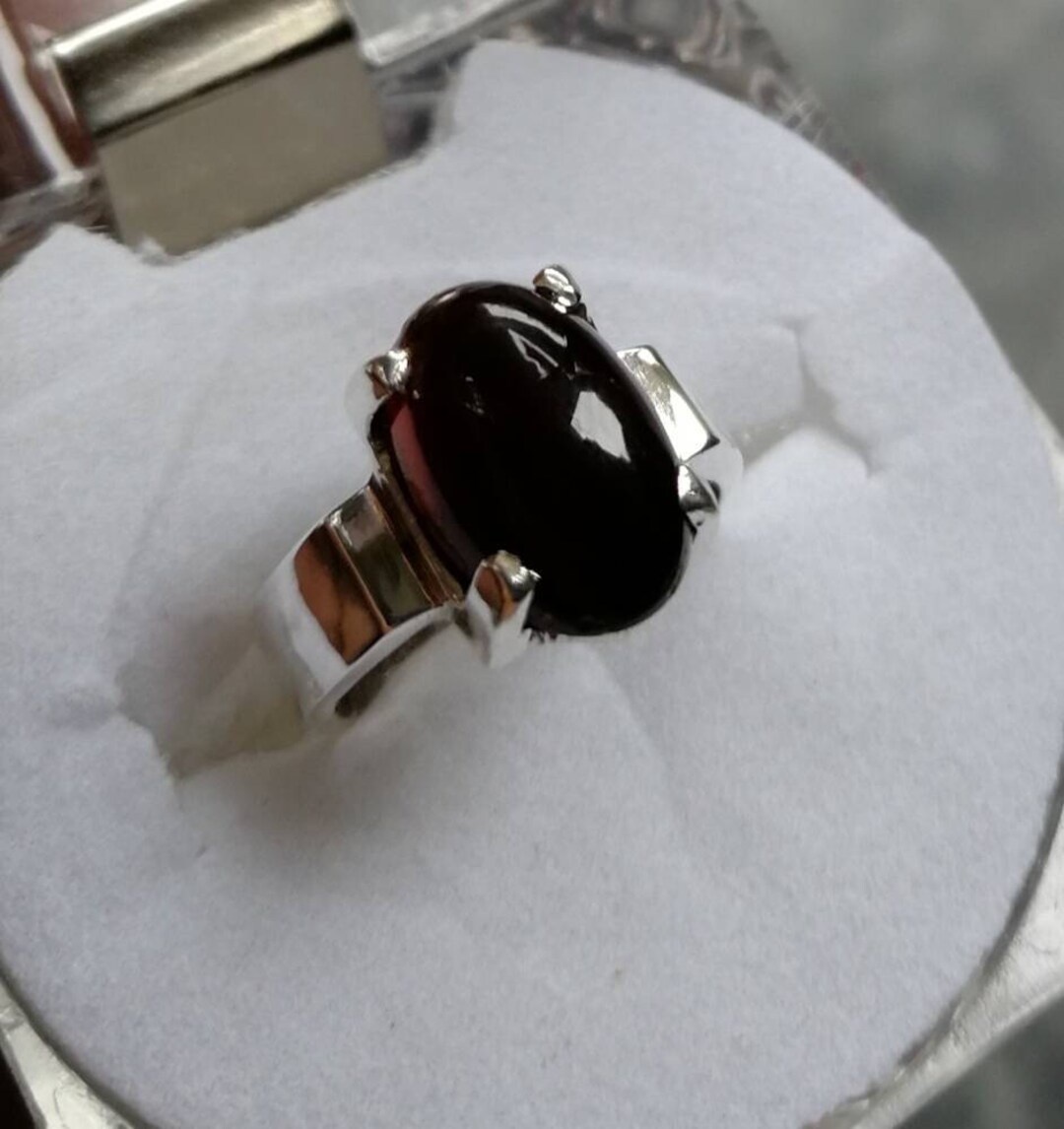 Yemeni Aqeeq Akik Agate Ring Shefat Al Abd Habshi Blood Color Under ...