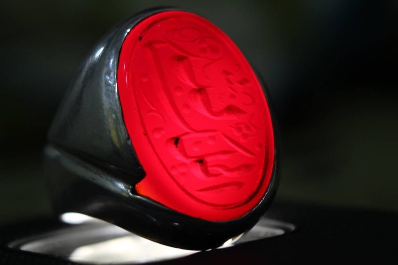 الملک للہ Almulk lilLah Shia Red Real Aqeeq yemeni kaadi more | Etsy