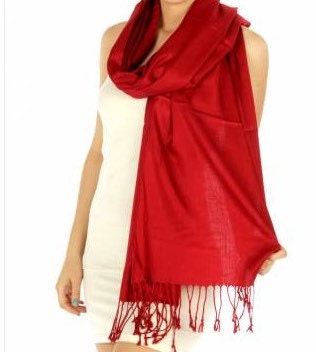 Dark Red Pashmina Scarves Wedding Shawls Bridesmaid Shawl - Etsy