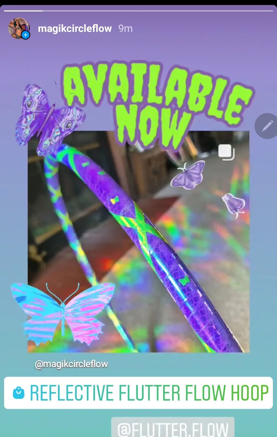 Reflective Flutter Flow Signature Performance Hoop - Etsy