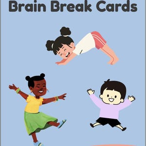 Wiggle & Giggle Brain Break Cards - Etsy