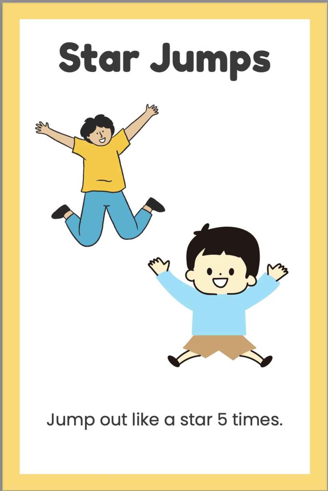 Wiggle & Giggle Brain Break Cards - Etsy