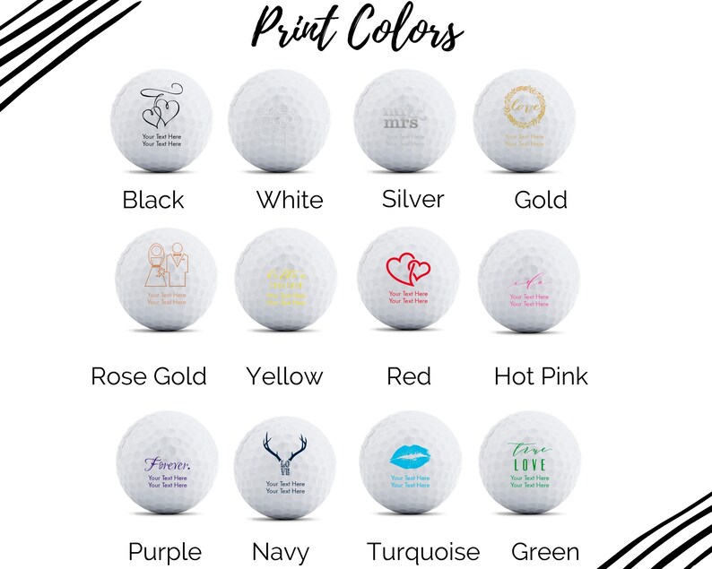 Custom Birthday Party Golf Balls 12 Designs to Choose From - Etsy