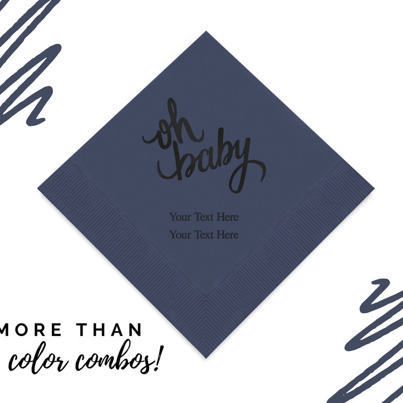 Oh Baby Custom Napkins - Etsy UK