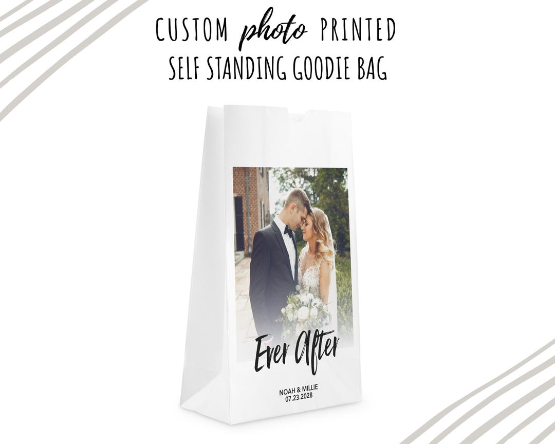 Custom Photo Favor Bags - Personalized Party Goodie Bags - Etsy