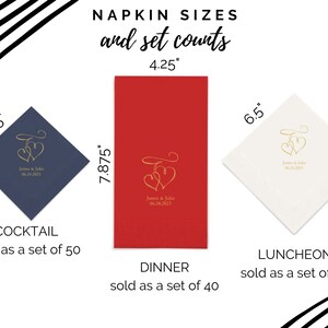 Love Quote Napkins in Set of 50 - Paper Napkin - Custom Printed Napkins ...