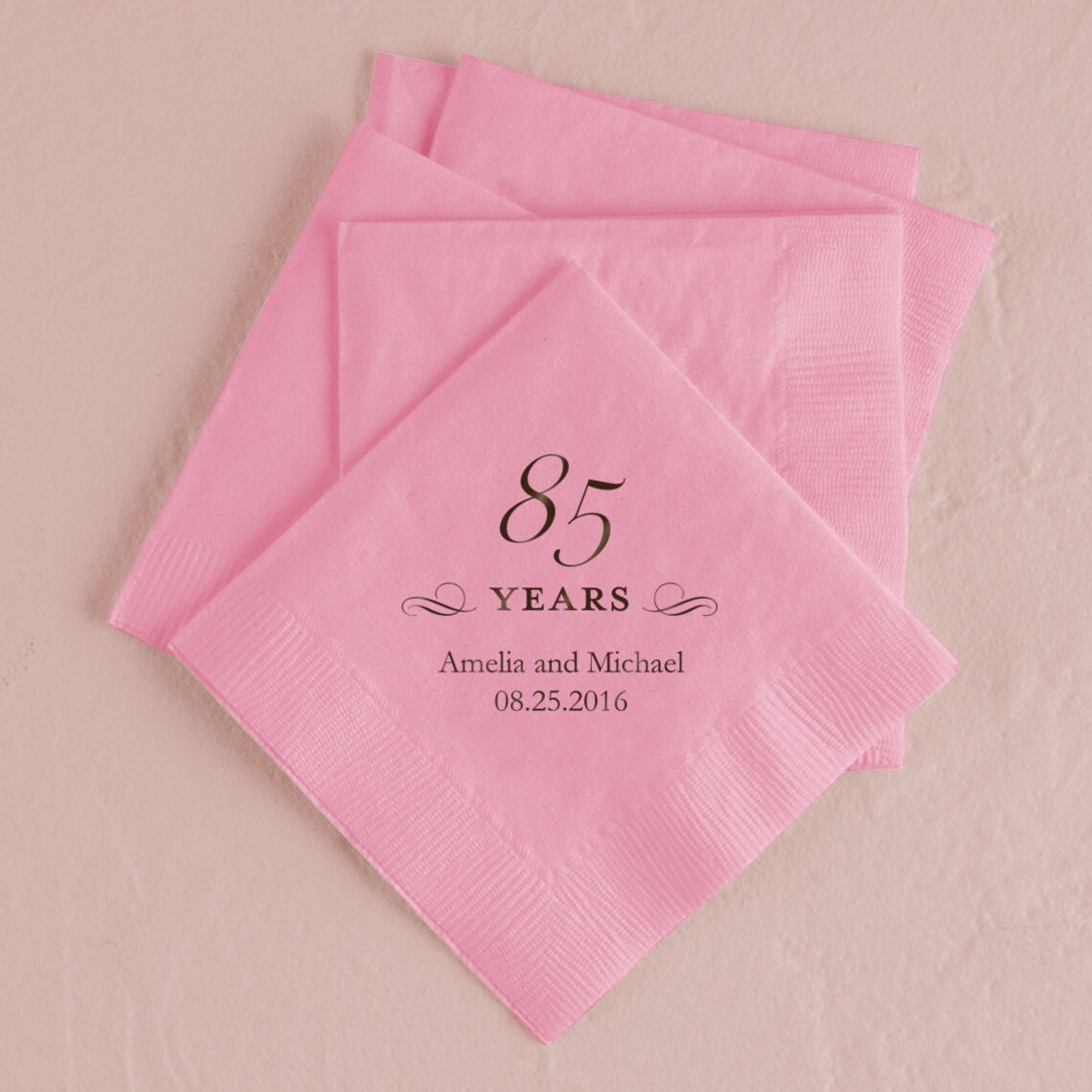 85 Years Personalized Napkins 85th Birthday 85th | Etsy