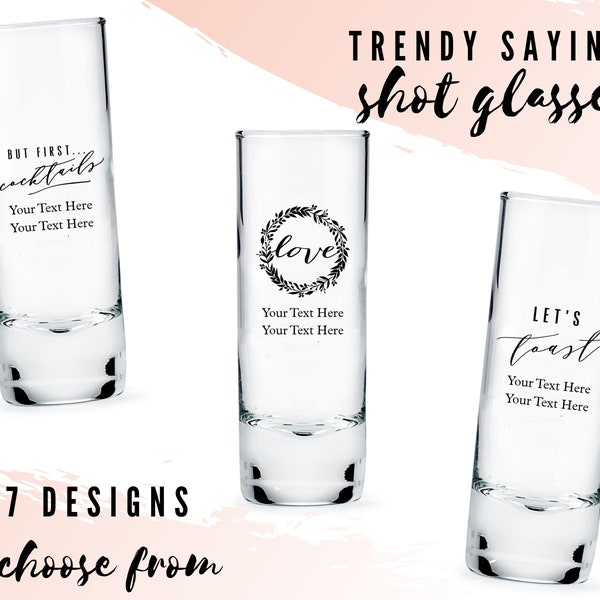 Shot Glass Stickers - Etsy