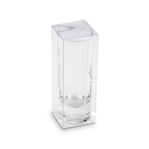 Tall Shot Glass Gift Box - Clear Gift Box - Gift Box for Tall Shot ...