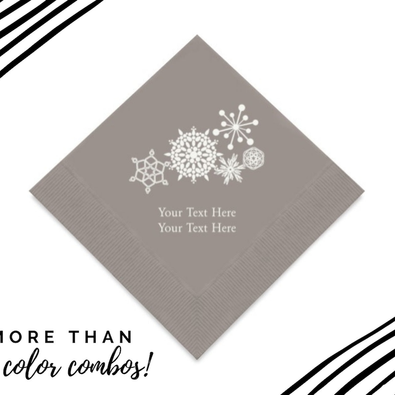 Snowflake Napkins - Etsy