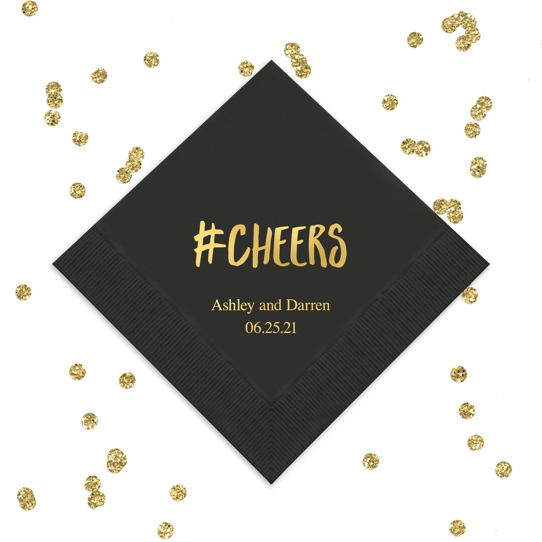 50 Pack Cheers Party Napkins - His Birthday Napkins - Fun Wedding ...