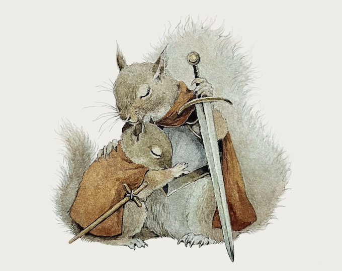 Red Squirrel Bard Print - Etsy