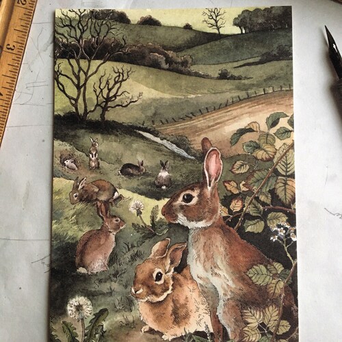 Black Rabbit Watership Down signed Art Print - Etsy