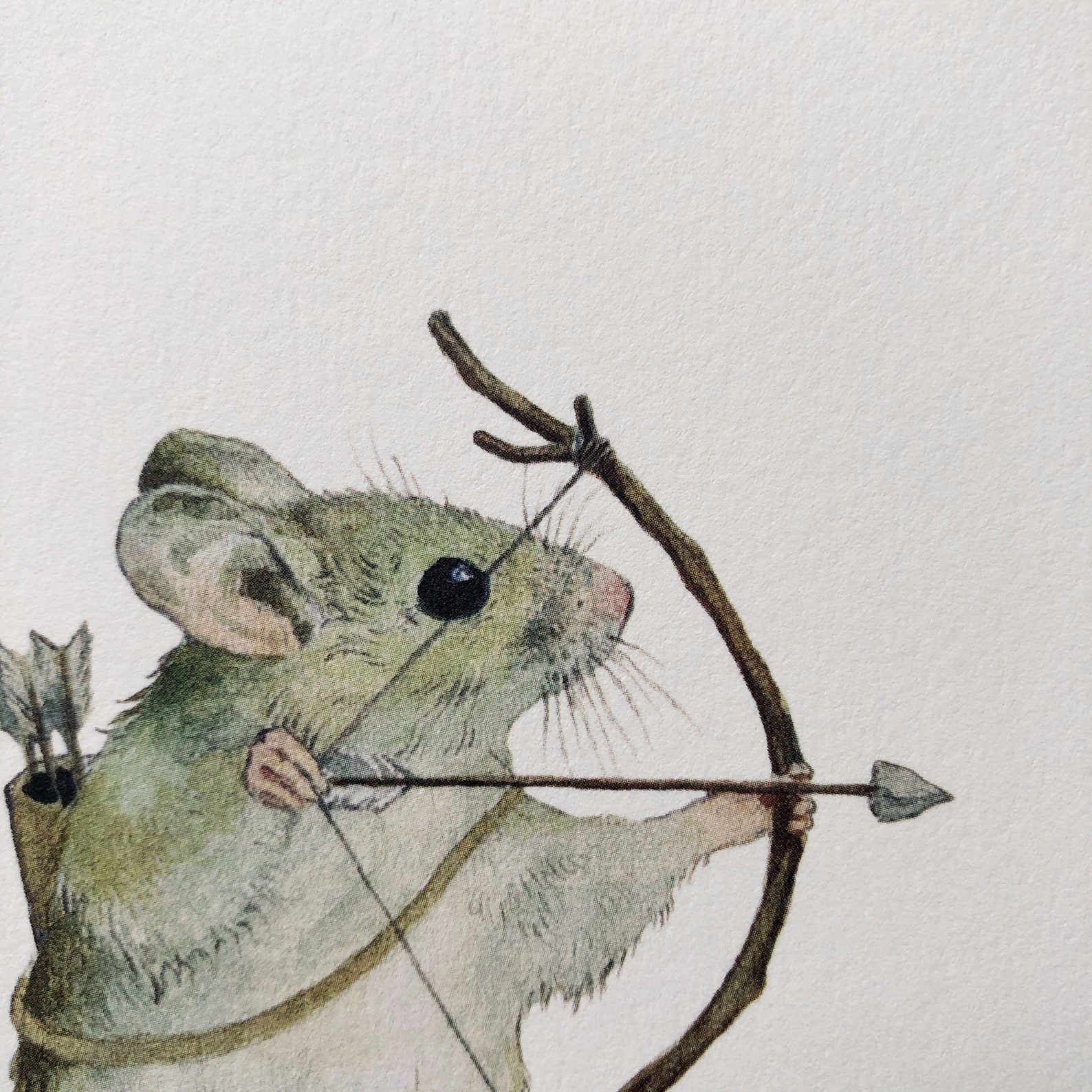 Mouse Archer Print | Etsy