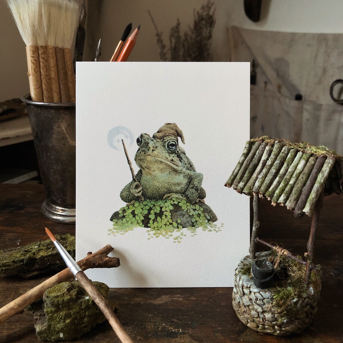 Magical Toad Print - Etsy