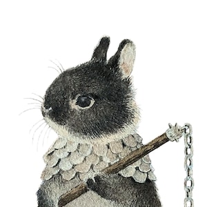 Bunny With Flail Print - Etsy