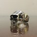 Half Skull Ring Handcrafted & Cast in Sterling Silver - Etsy