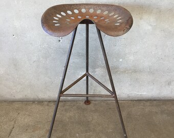 Rustic bar stool | Etsy