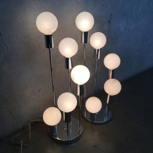 Pair of Mid Century Modern Cascade Table Lamps by Robert Sonneman ...