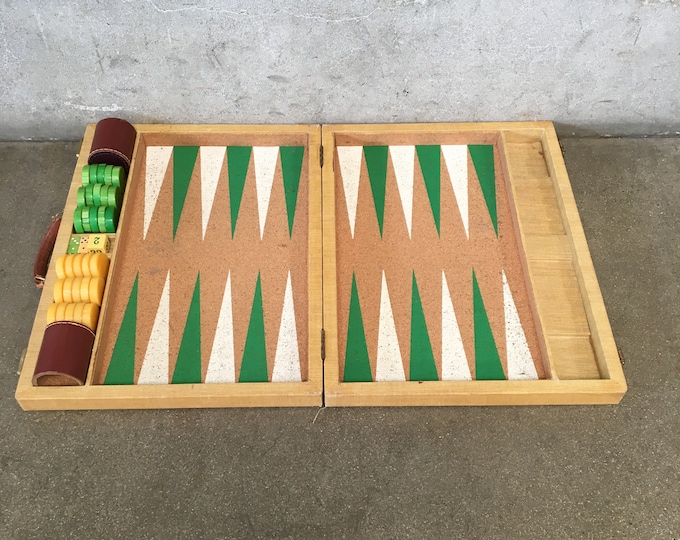 Vintage Backgammon Set W/ Crisloid Bakelite Pieces 1FV8C6 - Etsy