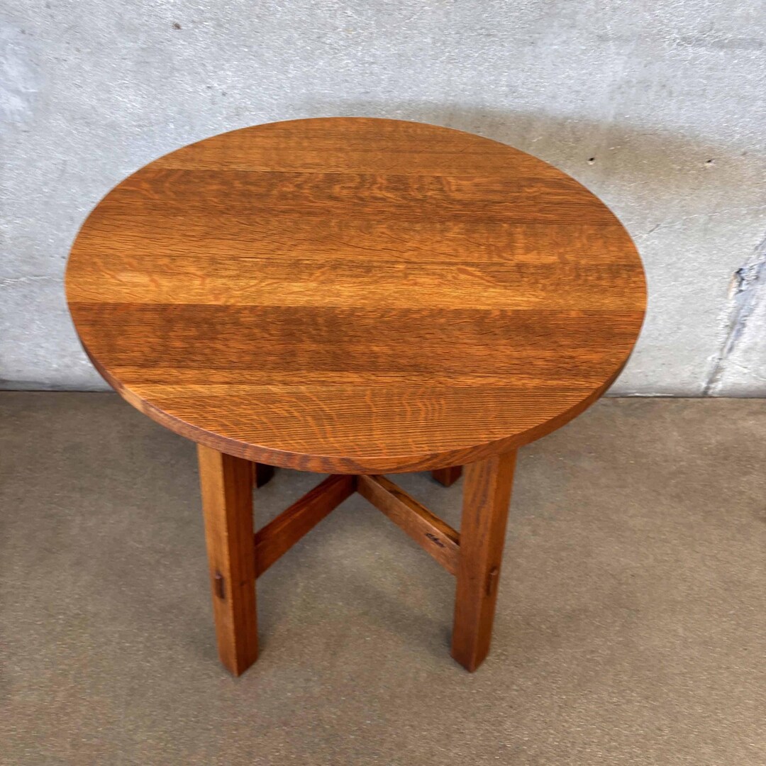 Solid Oak Mission Style Lamp Table by Warren Hile Studio VWFVW2 ASK for ...