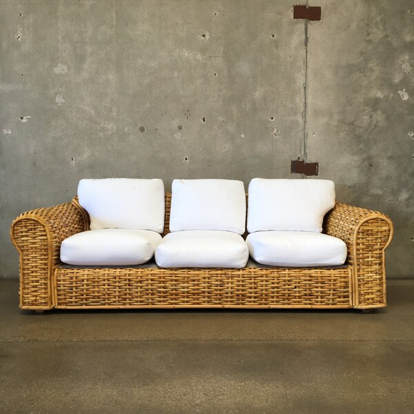 Rattan Sofa - Etsy