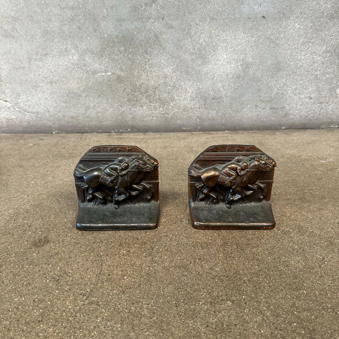 Vintage Race Horse Bookends (TRW3TX) ***ASK for SHIPPING QUOTE*** - Etsy
