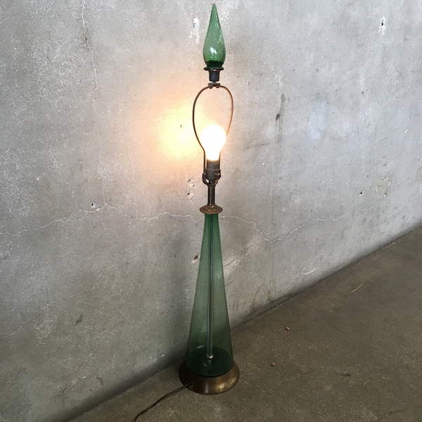Blenko Glass Lamp - Etsy