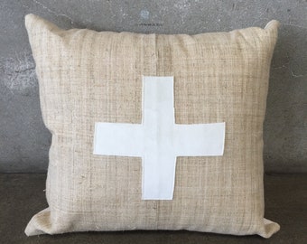 Swiss Cross Pillow - Etsy