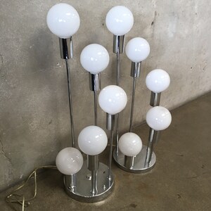 Pair of Mid Century Modern Cascade Table Lamps by Robert Sonneman ...