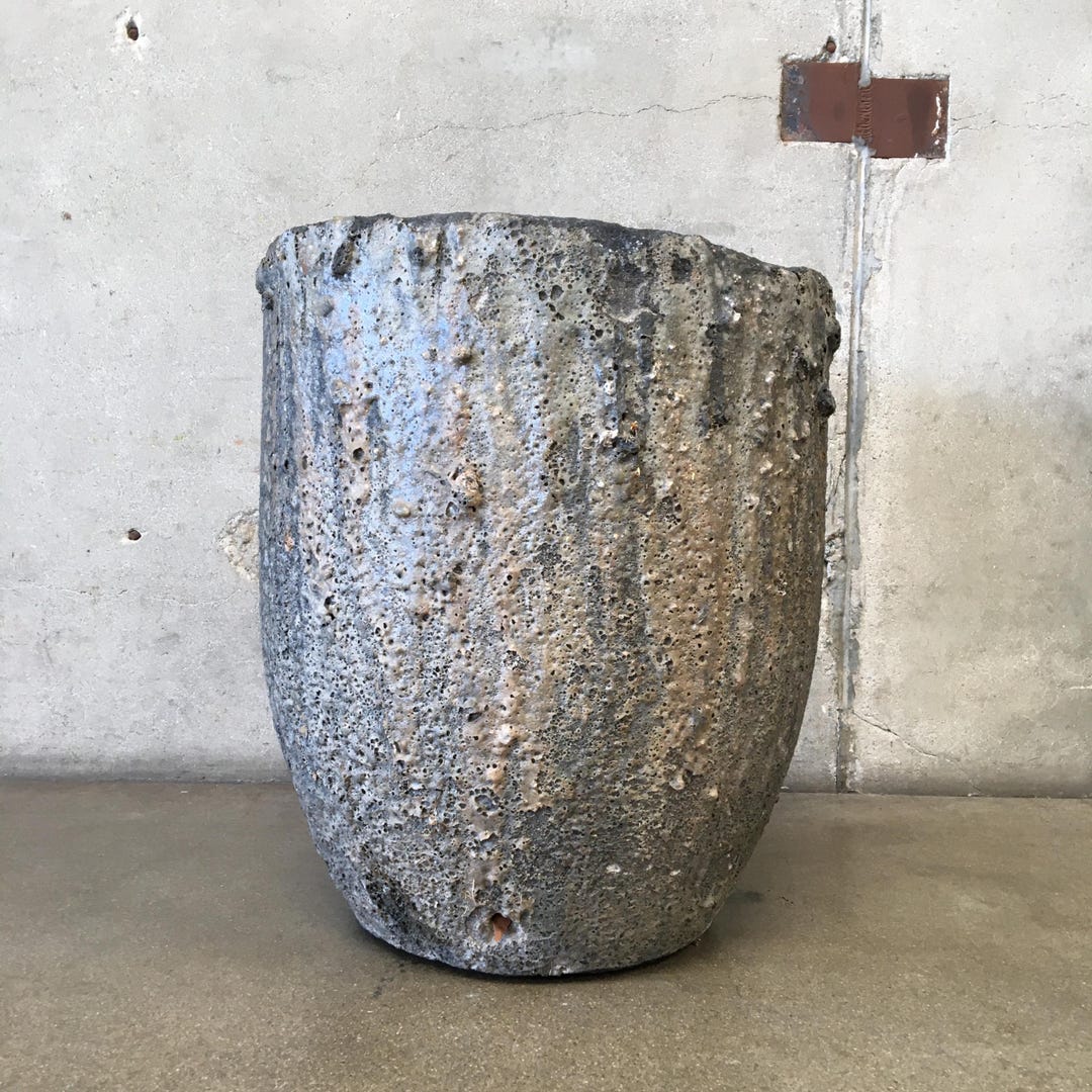 Brutalist Crucible Vessel Pot/planter ASK for SHIPPING QUOTE - Etsy