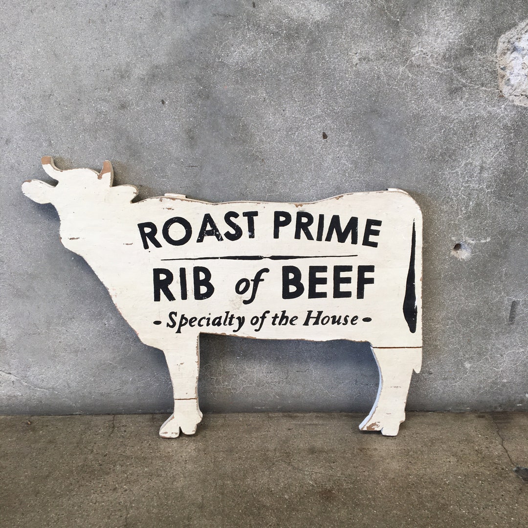 Roast Prime Rib of Beef Sign (A5LBW6) ***ASK for SHIPPING QUOTE*** - Etsy