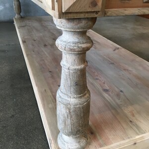 French Farmhouse Island/console W/marble Made in France D5XVTB see ...
