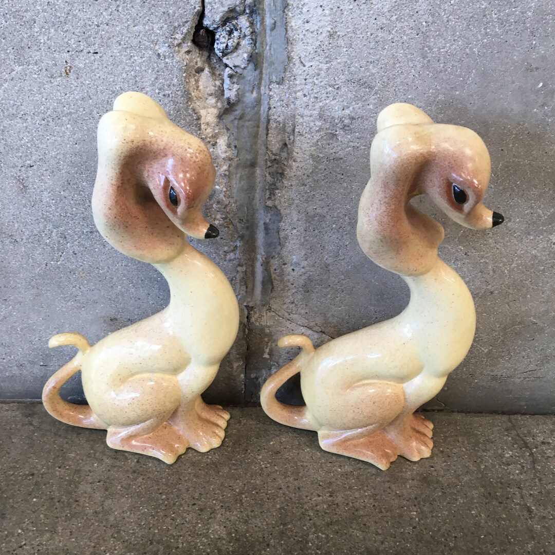 Frank Engle Pair of Dogs Statues HXFUPY ask for SHIPPING QUOTE - Etsy