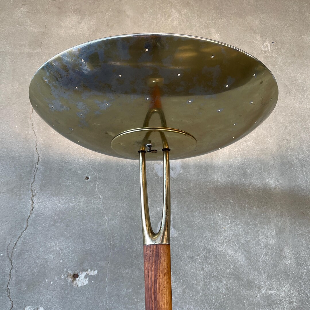 Mid Century Modern Wishbone Floor Lamp by Gerald Thurston for Laurel ...