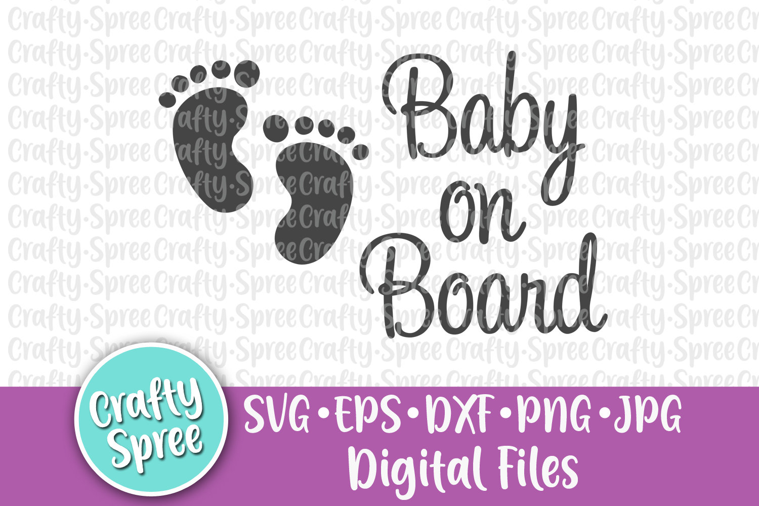 Baby on Board SVG PNG DXF Cut File Instant Download File - Etsy