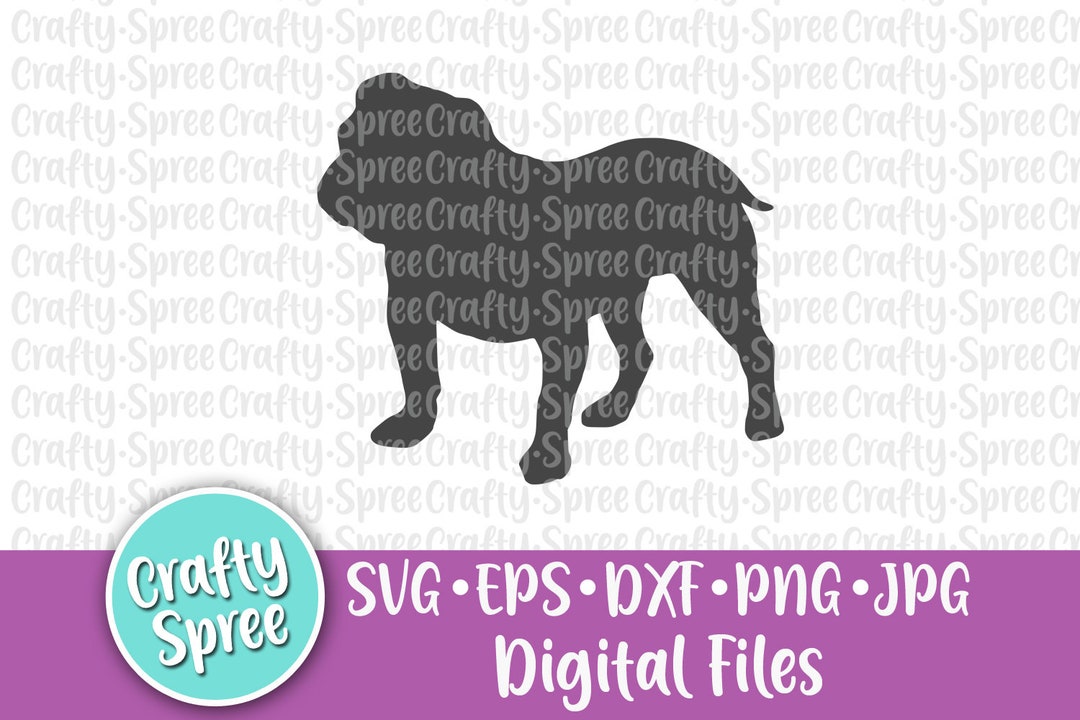 Bulldog SVG PNG DXF Cut File Instant Download File - Etsy