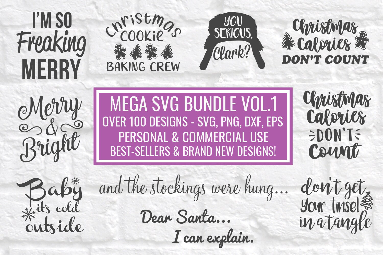 Mega SVG Cut File Bundle Over 100 Cut Files for Crafters - Etsy